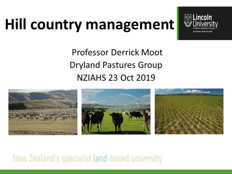 Hill Country Management – Dryland Pastures